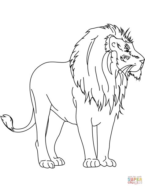 Disegno Di Leone Da Colorare Disegni Da Colorare E Stampare Gratis