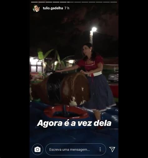 Vídeo Fátima Bernardes e o namorado Túlio Gadêlha se divertiram em