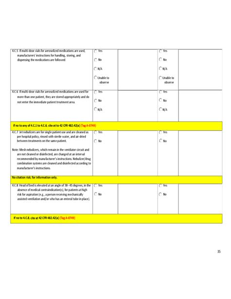 Infection Risk Assessment Worksheet
