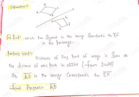 Solved Quadrilateral ABCD Is The Result Of A Reflection Of