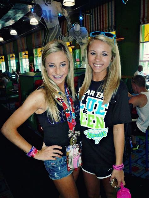 Peyton Mabry And Carly Manning From Kythoni S Cheer Athletics Board
