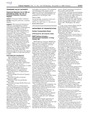 Fillable Online Gpo 71 FR 65567 Paperwork Reduction Act Of 1995 U S