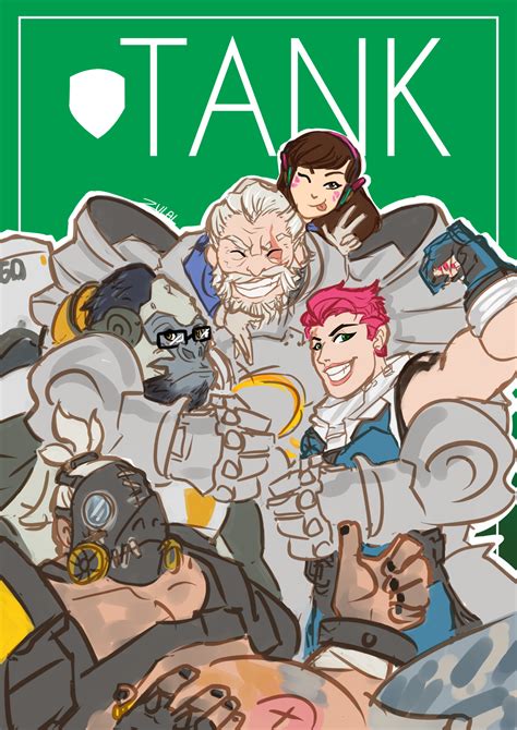 Overwatch Art Tracer Pharah Zenyatta