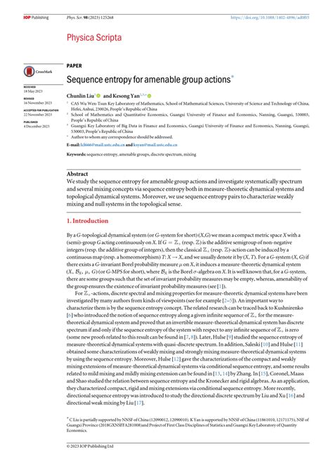 sequence entropy for amenable group actions request pdf