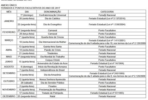 Governo divulga calendário de feriados e pontos facultativos para 2017