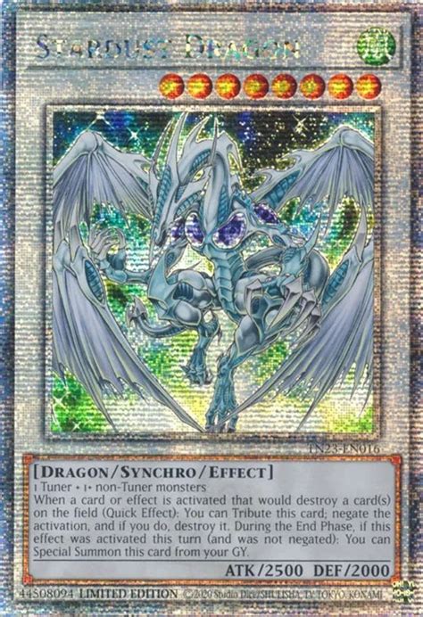 Stardust Dragon Quarter Century Secret Rare 25th Anniversary Tin