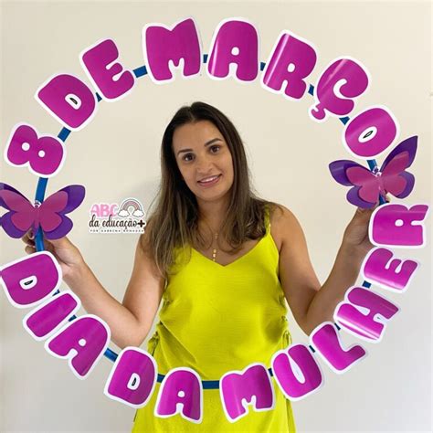 Moldura Para Fotos No Bambol Dia Da Mulher Prof Decorativa Loja