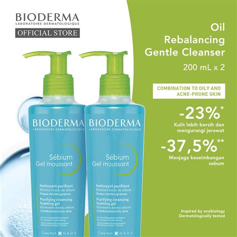 Jual Bioderma Sebium Gel Moussant Ml Twin Pack Shopee Indonesia