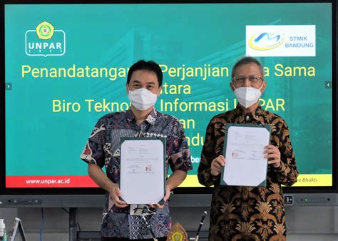 Foto 1 Perjanjian Kerja Sama BTI UNPAR STMIK Bandung International Office