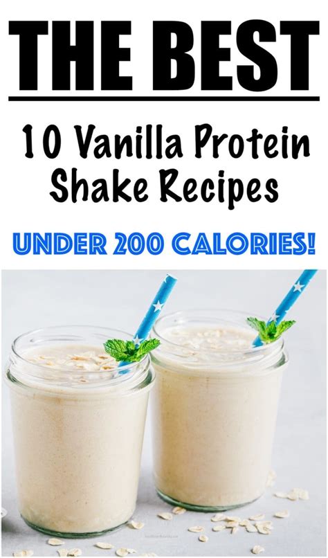 Low Calorie Vanilla Protein Shakes For Weight Loss Lose Weight By Eating