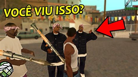 8 DETALHES QUE VOCÊ NÃO PERCEBEU NO GTA SAN ANDREAS YouTube