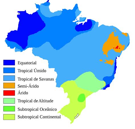 Mapa Do Brasil Climas LIBRAIN
