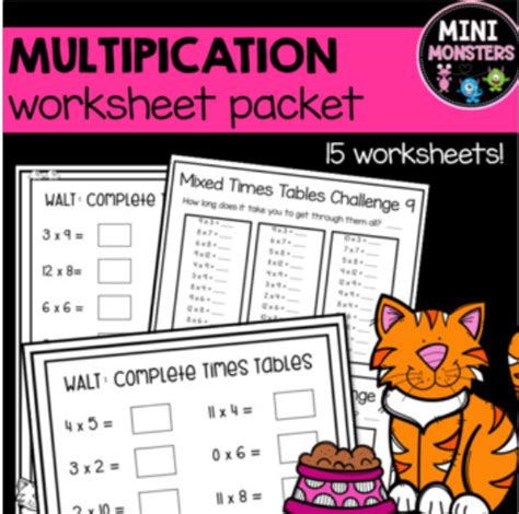 Mixed Times Tables Multiplication Worksheets Made By Teachers