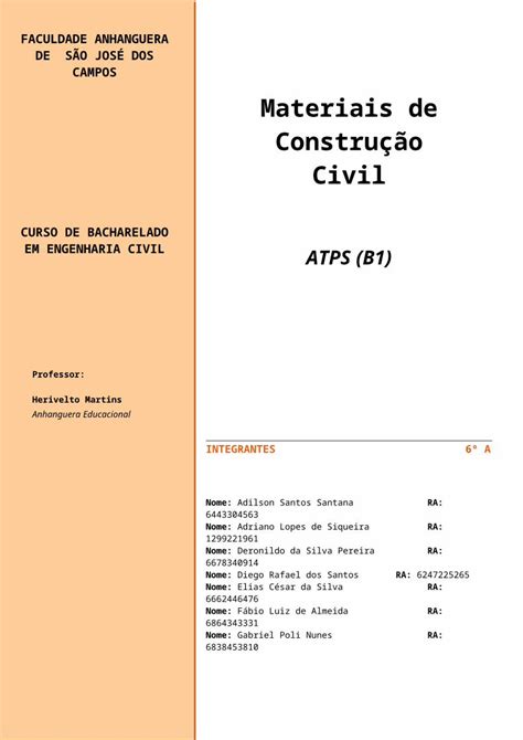 DOC 2 ATPS Materiais De Construcao Civil DOKUMEN TIPS
