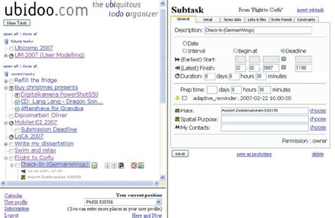 the web based user interface for the ubiquitous task planner ubidoo download scientific diagram