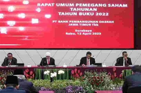Pencapaian Kinerja 2022 Positif Bank Jatim Cetak Laba Bersih Rp 1 54