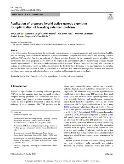 application of proposed hybrid active genetic algorithm for optimization of traveling salesman