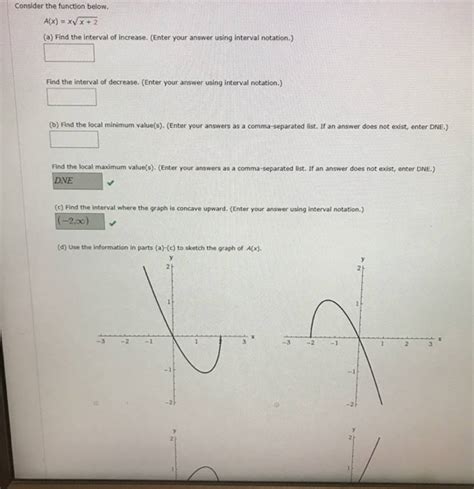 get answer consider the function below a x xx 2 a find the interval of transtutors