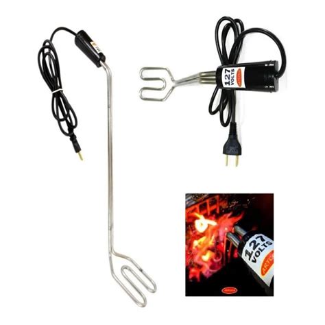 Acendedor Eletrico Para Churrasqueira Carvao E Lareiras Inox Shopee