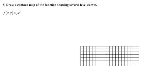 Solved Draw A Contour Map Of The Function Showing Several Chegg