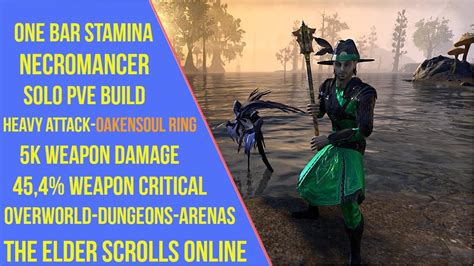 Eso One Bar Stamina Necromancer Solo Pve Build Pestilence Lost
