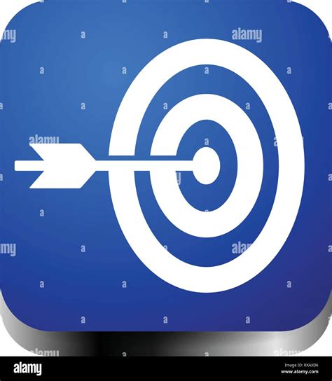 Arrow Hitting Target At Center Icon Precision Accuracy Icon Stock