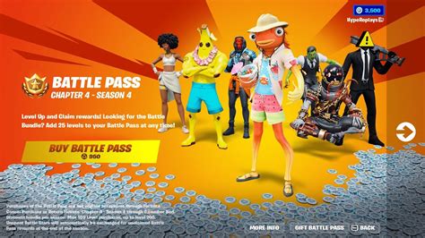 Fortnite Chapter 4 Season 4 Battle Pass LEAKED YouTube