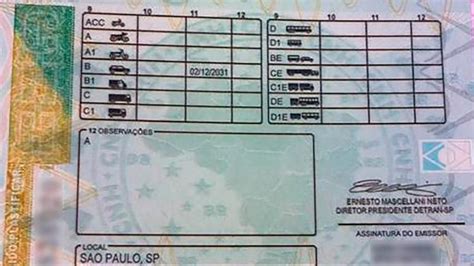 Mudanças na CNH o que são as novas categorias exibidas no documento