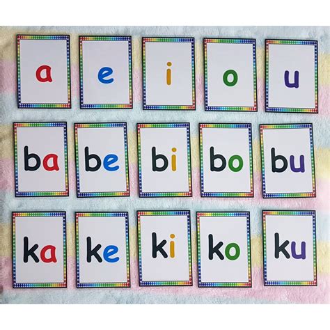 Abakada Laminated Flashcards Pieces Shopee Philippines