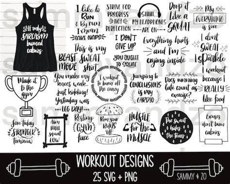 Workout Svg Bundle Gym Svg Bundle Fitness Svg Svg Files Etsy