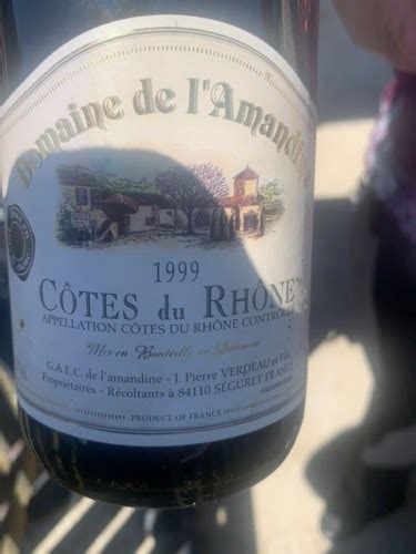 1999 Domaine de l Amandine Côtes du Rhône Village Vaison La Romaine