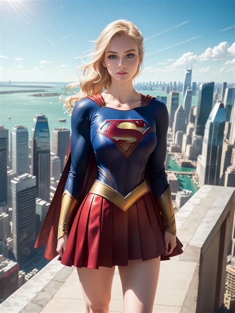 Supergirl Costume Female Superhero Cosplay