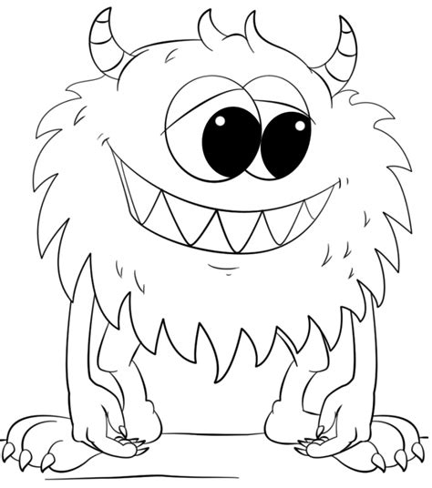 Imagens de monstros para imprimir e colorir Educação Online Monster
