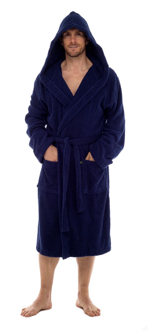 Mens Pure Cotton Luxury Towelling Bath Robes Dressing Gowns Size