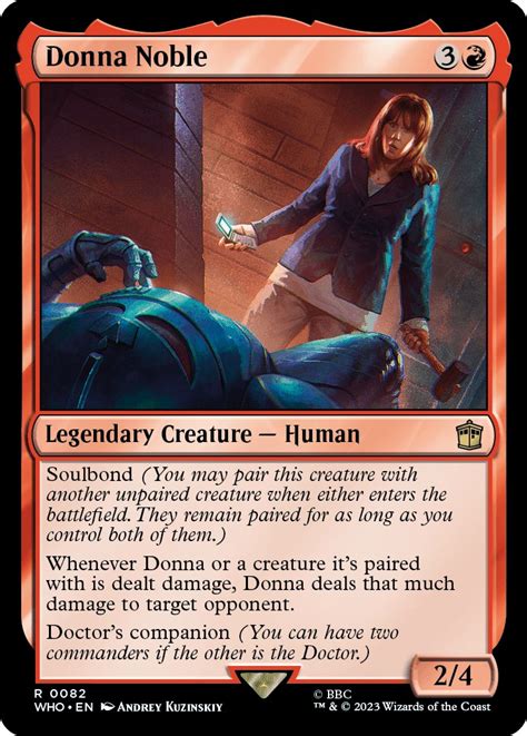 Donna Noble Universes Beyond Doctor Who Magic The Gathering