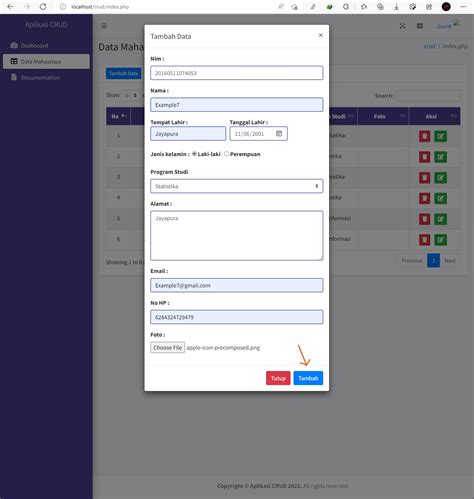 tutorial crud php template adminlte 3 jquery datatable sweet alert 2 4 crud with jquery