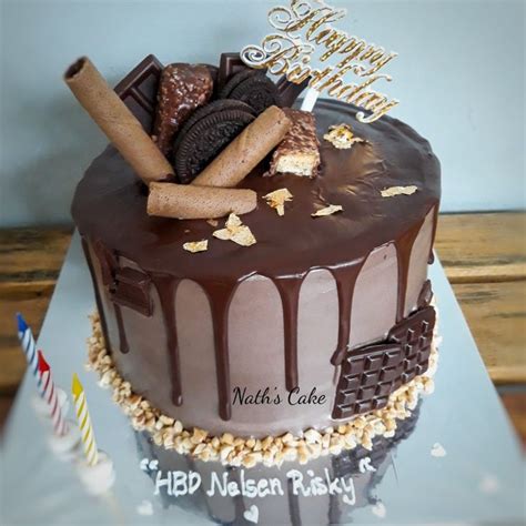 Kue Ultah Full Coklat Kue Kue Lucu Desain Kue