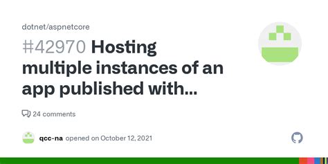hosting multiple instances of an app published with publishsinglefile and