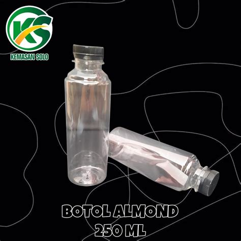 Jual Botol Plastik Almond Bulat Botol Jus Ml Shopee Indonesia