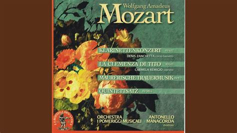La Clemenza Di Tito K Ouverture Youtube