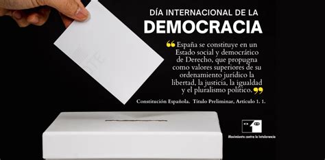 De Septiembre D A Internacional De La Democracia Educatolerancia