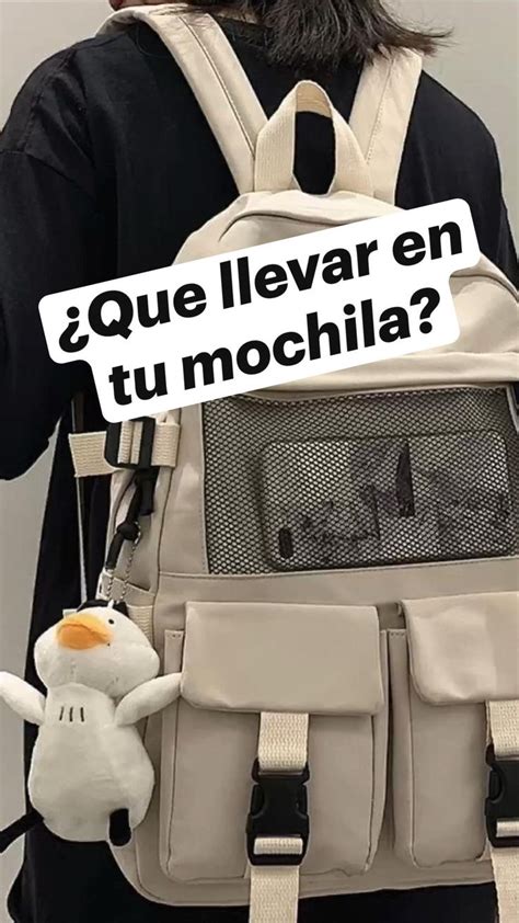 Que Llevar En Tu Mochila Mochila Mochila Para Mujer Bolsa Para La