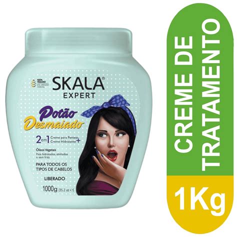 creme de Tratamento Skala potão desmaiado 2 em 1 Shopee Brasil