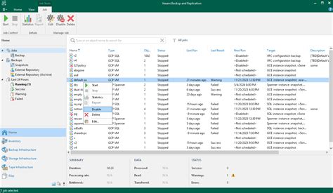 Enabling And Disabling Backup Policies Veeam Backup For Google Cloud