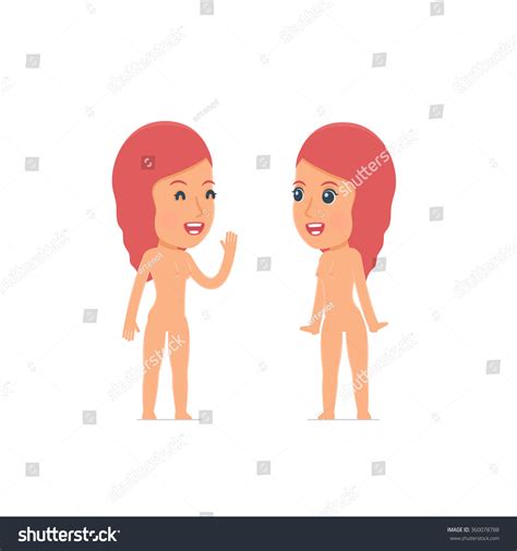 Cunning Character Naked Female Gossiping Telling
