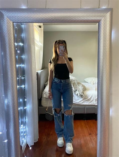 Jeans Outfit For School Freshman High School Outfits Straight Jeans