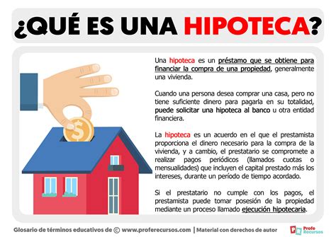 Qué es una Hipoteca Definición de Hipoteca