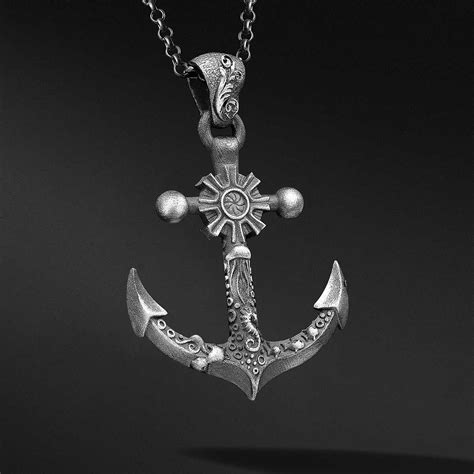 Çapa Gümüş Erkek Kolye TYRAN DESIGN