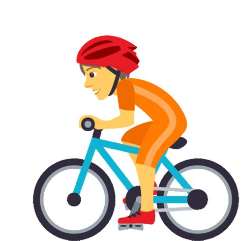 Person Biking Joypixels Sticker Person Biking Joypixels Biking