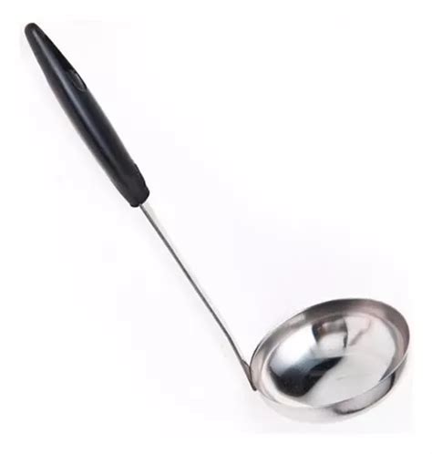 Cucharon Acero Inoxidable Mango Plástico Guadix Color Negro MercadoLibre